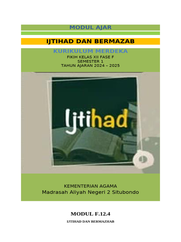 Modul Fase F Kelas Xii Bab 4 | PDF