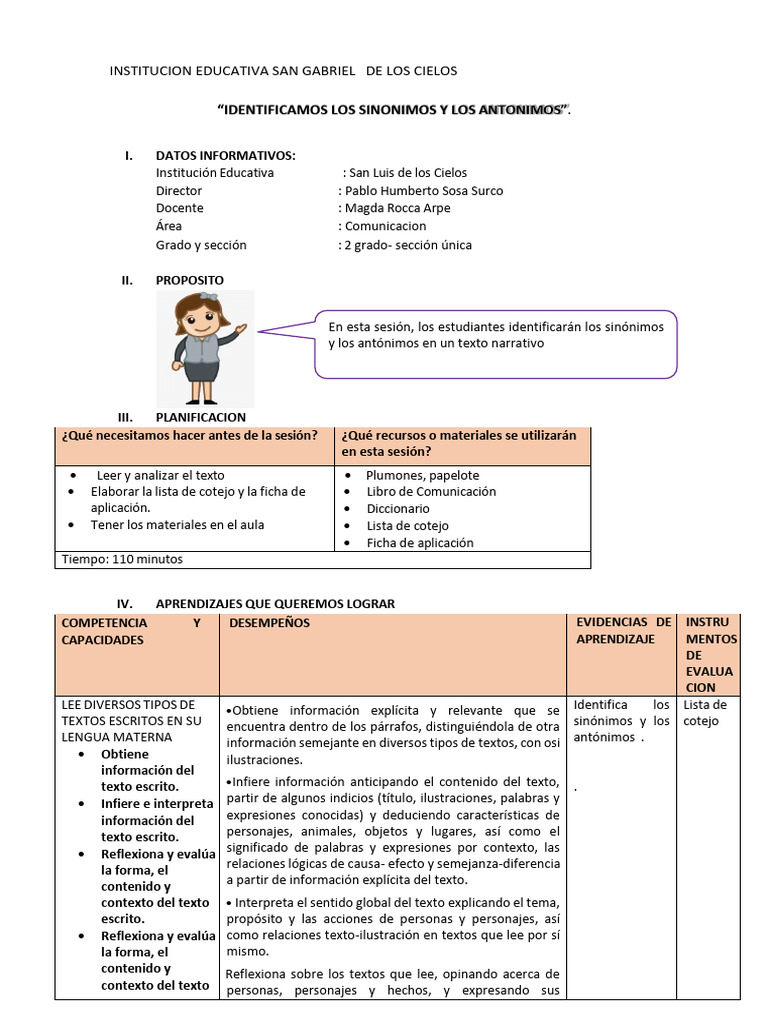 Sinonimos y Antonimos 18 Marzo | PDF | Diccionario | Aprendizaje
