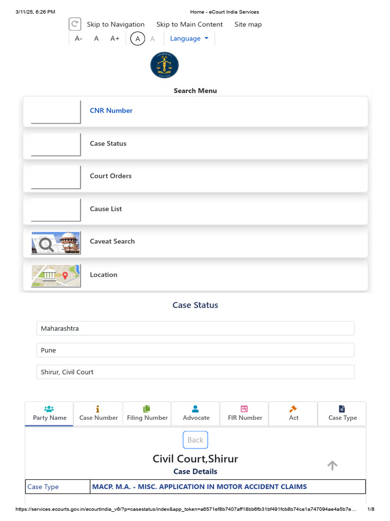 Home - ECourt India Services | PDF