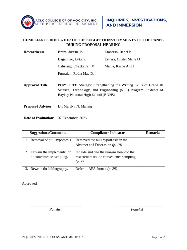 Compliance Indicator | PDF