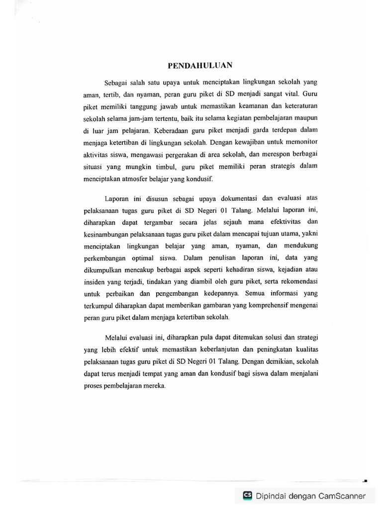 Pelaksanaan Tugas Piket | PDF