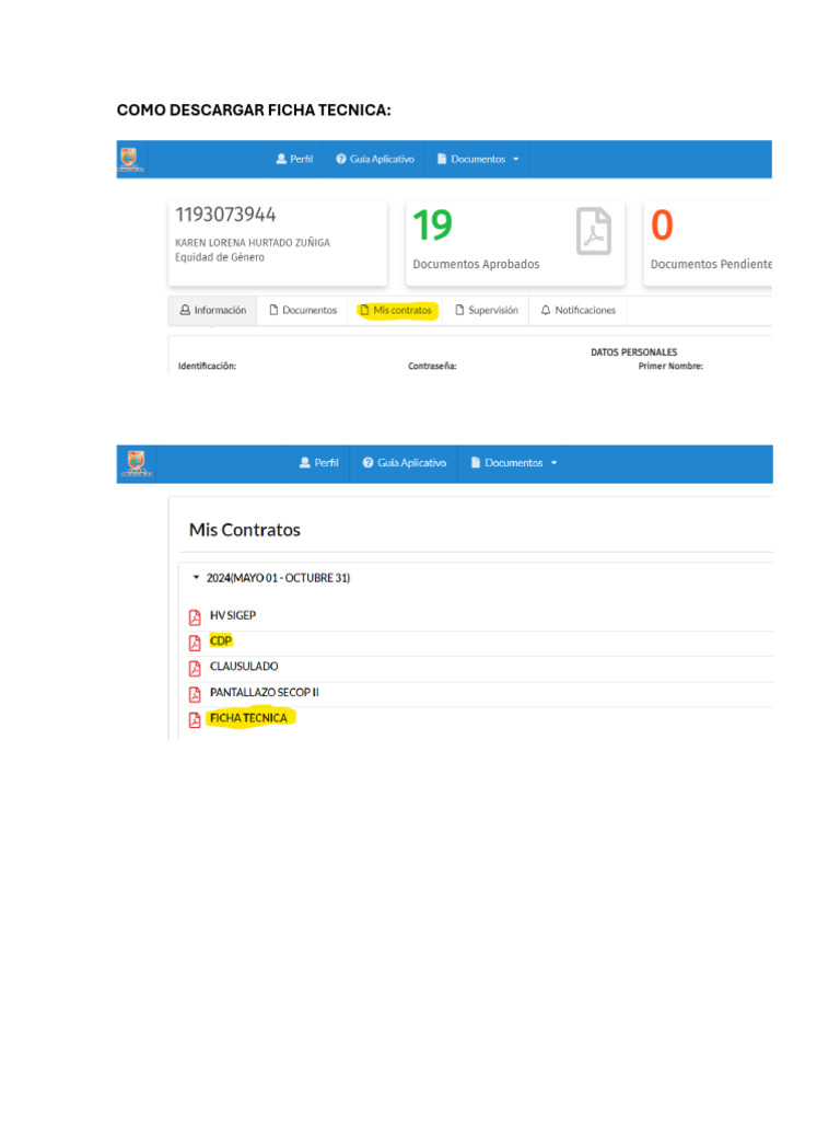 Como Descargar Ficha Tecnica - Ok | PDF