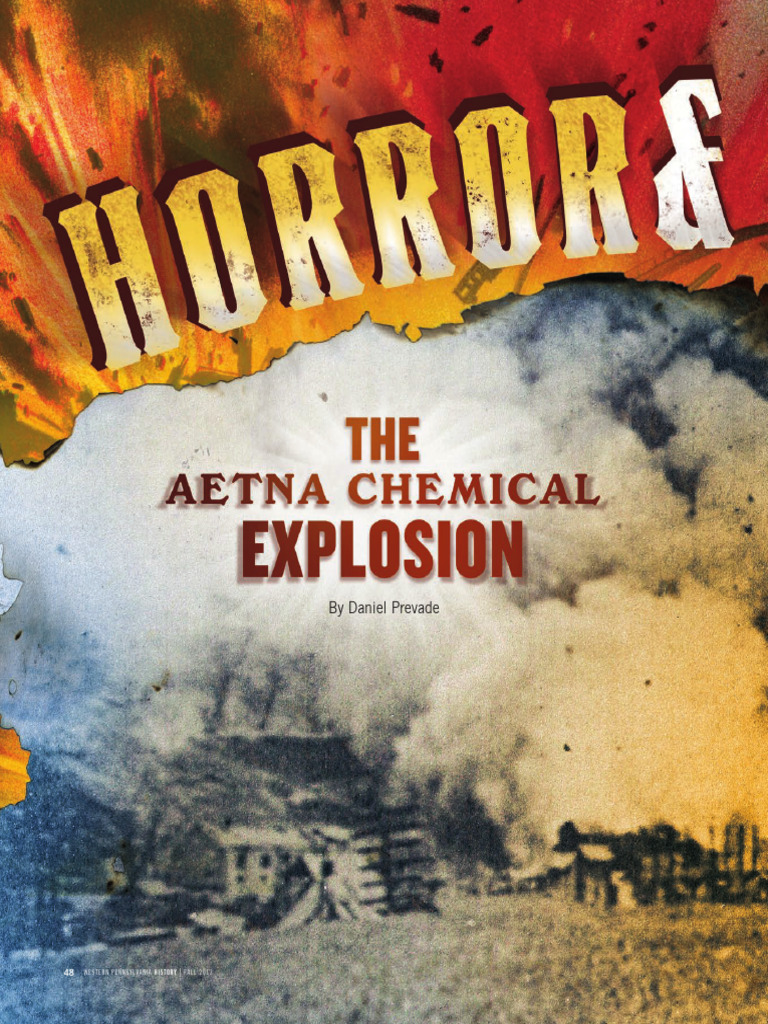 Aetna Chemical Explosion | PDF