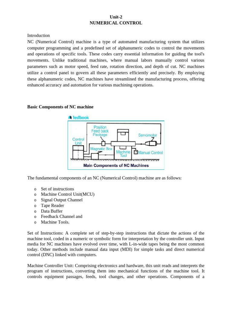Understanding Numerical Control Machines | PDF | Servomechanism ...