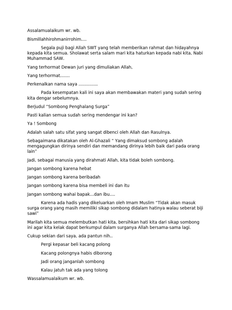 Assalamualaikum wr | PDF