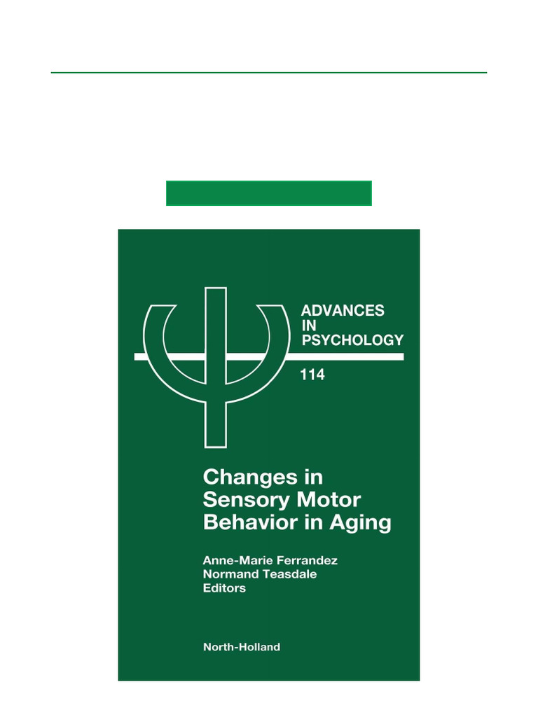Changes in Sensory Motor Behavior in Aging Full Text PDF | PDF | Ageing ...