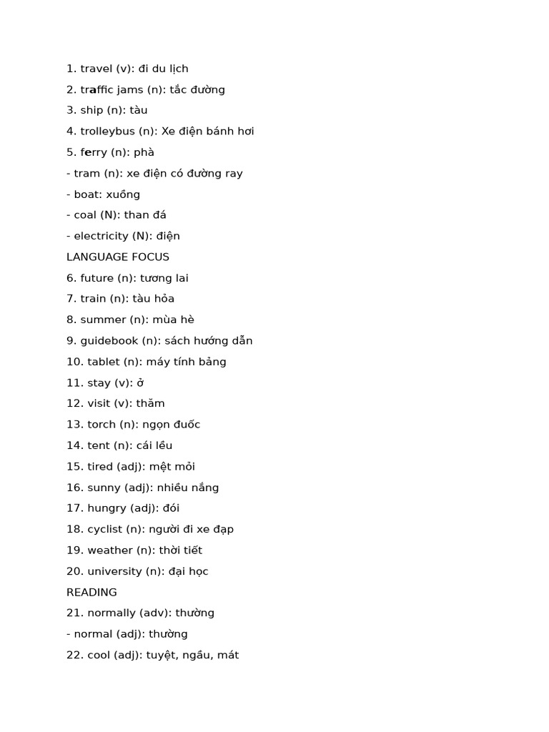 Word Unit8 | PDF