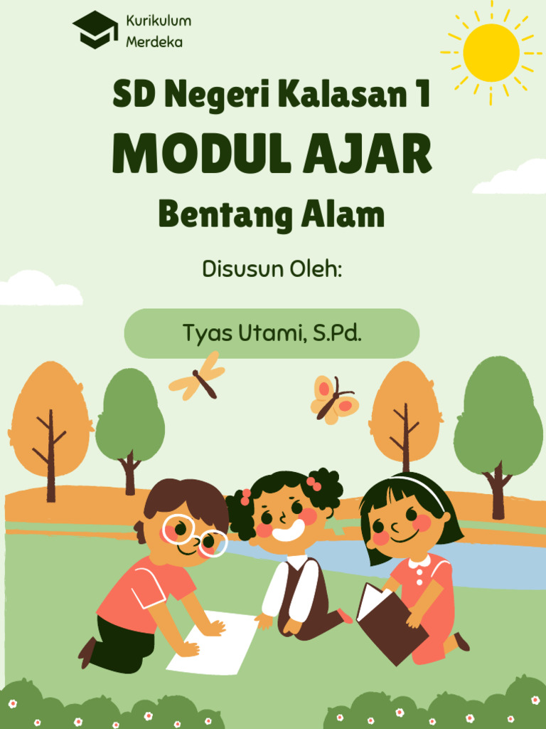 Modul Ajar Diorama Bentang Alam Kelas 4 | PDF