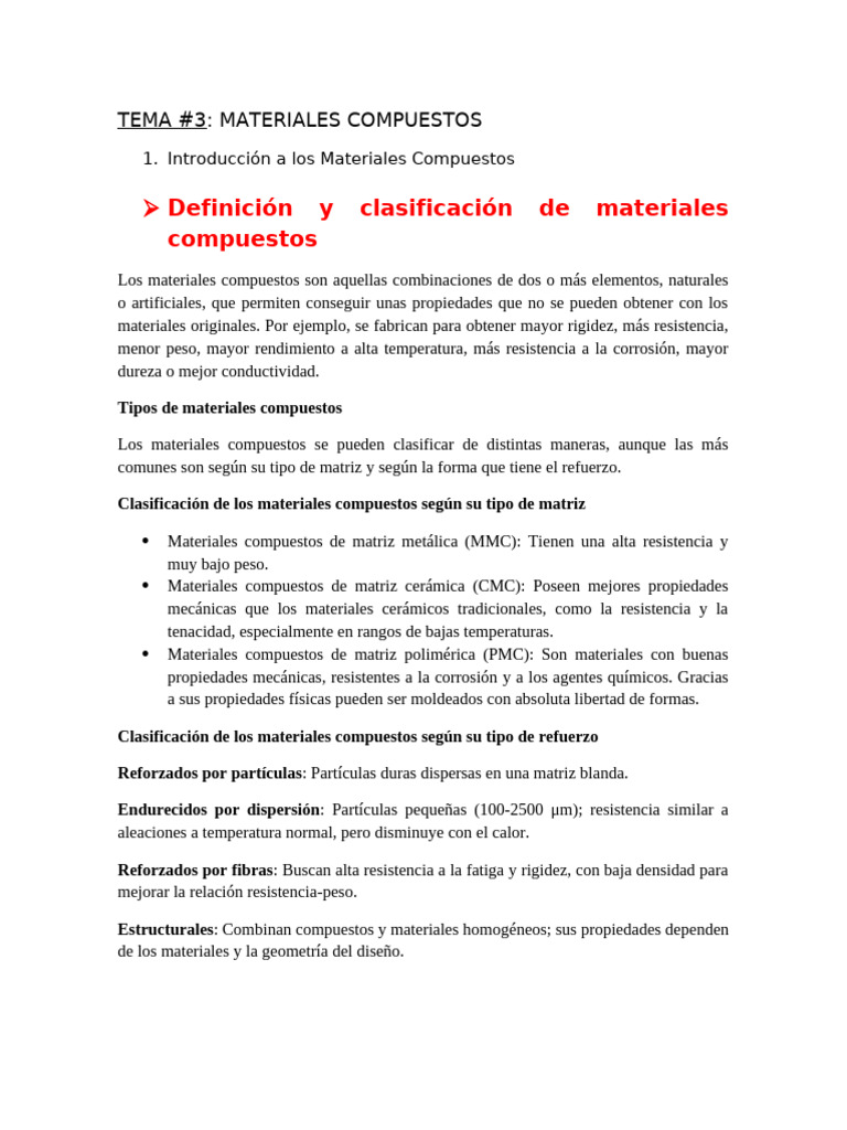 Introducción A Los Materiales Compuestos | PDF | Material compuesto | Ingeniería mecánica