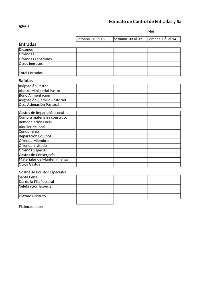 Formato Contab Iglesias | PDF