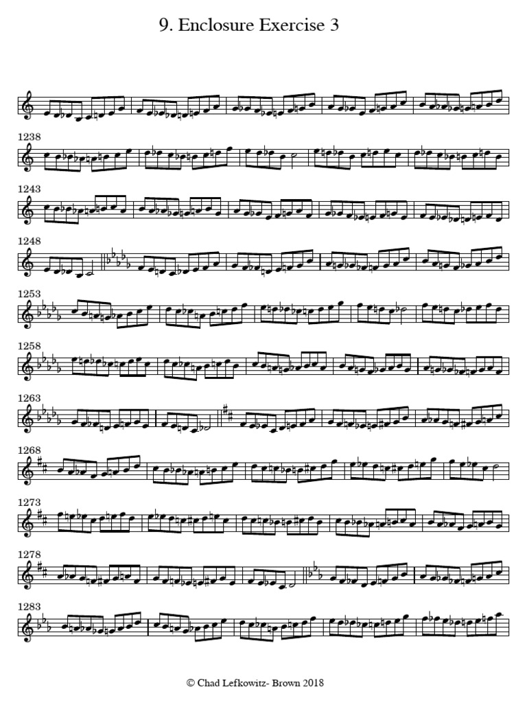 Jazz Enclosure Exercises Guide | PDF