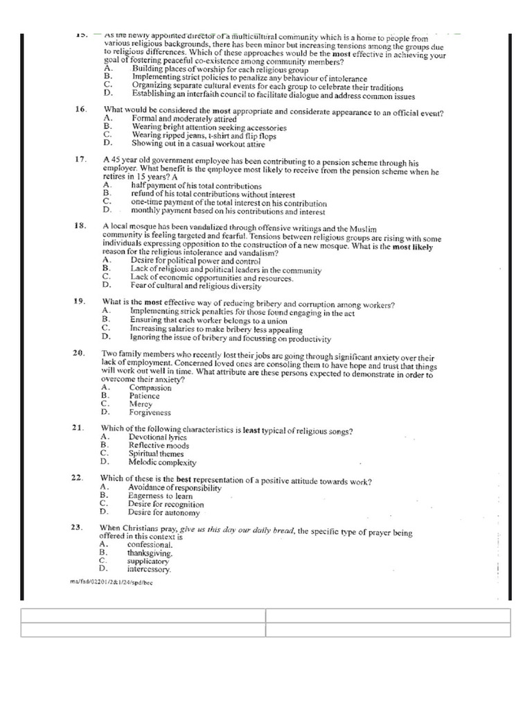 2025 Bece Rme Questions | PDF