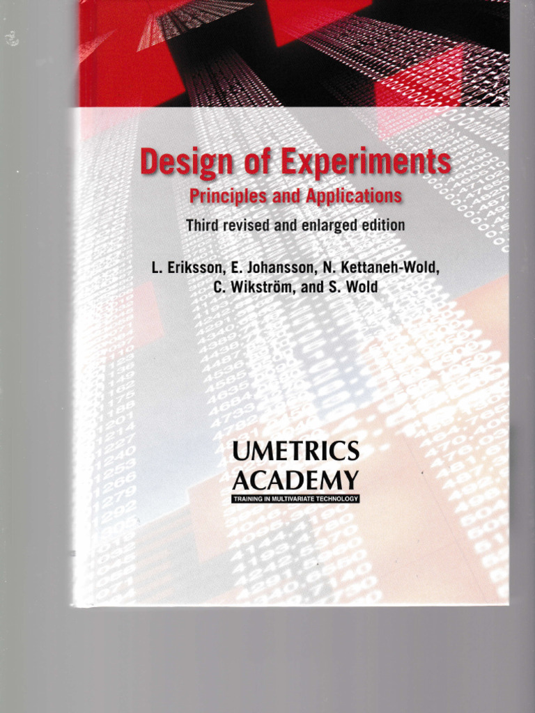 Umetrics Academy - Design of Experiment | PDF | Regression Analysis ...
