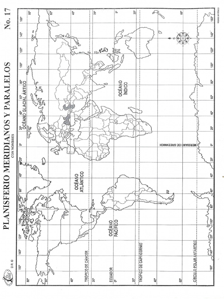 Planisferio Medirianos y Paralelos | PDF
