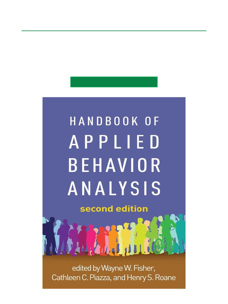 Handbook of Applied Behavior Analysis - 2nd Edition Optimized DOCX Download | PDF | Behaviorism ...
