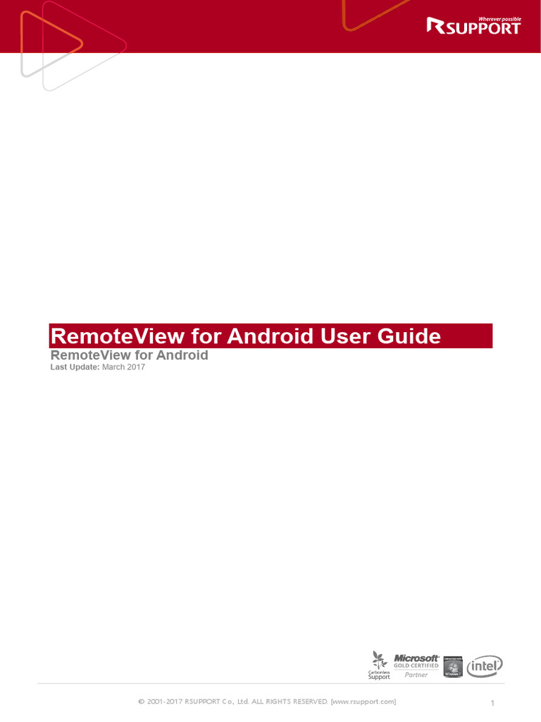 Remoteview6.0 Android Userguide Us | PDF | Computer Keyboard | Android (Operating System)