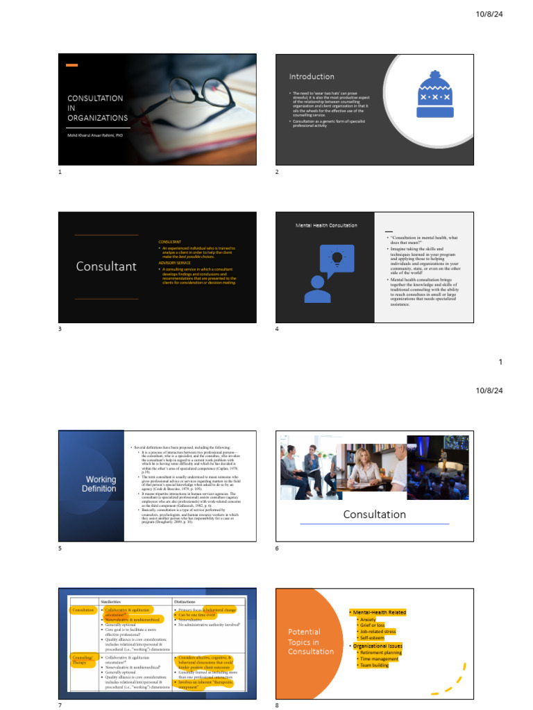 Effective Consultation in Organizations | PDF | Consultant | Social ...