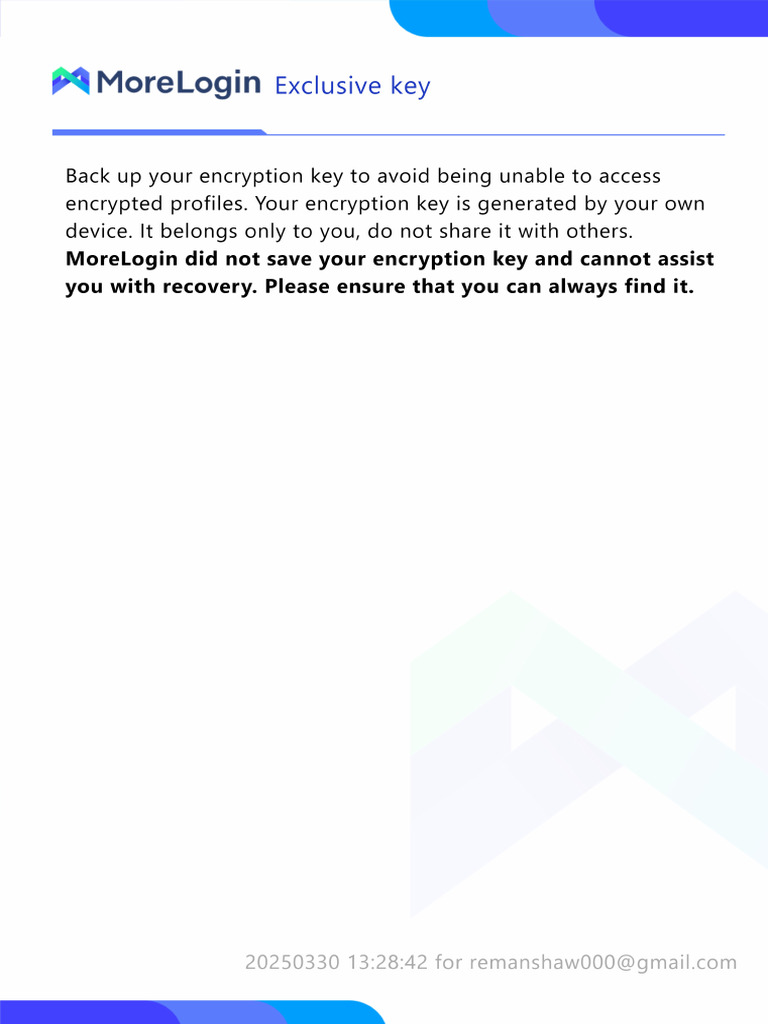 Morelogin Encrypt Key | PDF