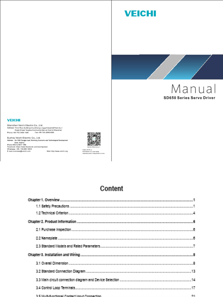sd650 Series Servo Driver Manual | PDF | Power Supply | Electromagnetism