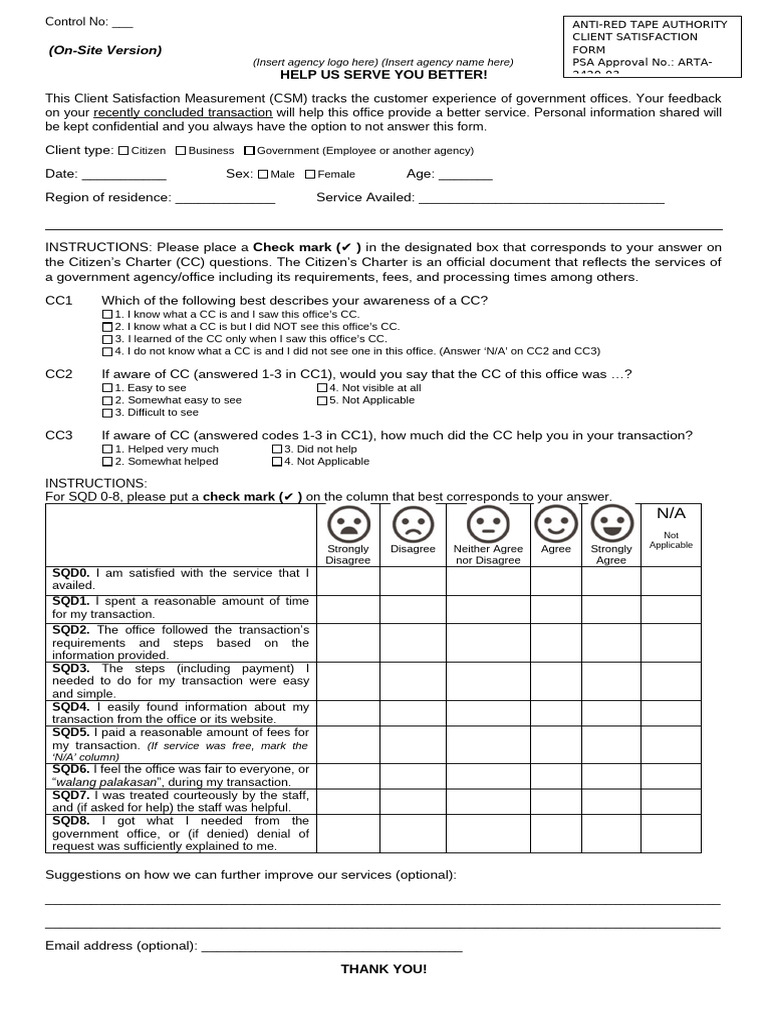 Annex A.I. CSM Questionnaire v2 ENGLISH 2024 | PDF