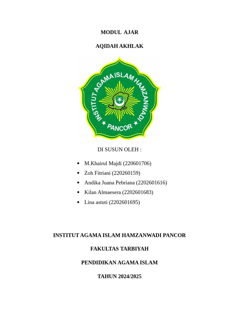 Contoh Modul Ajar | PDF