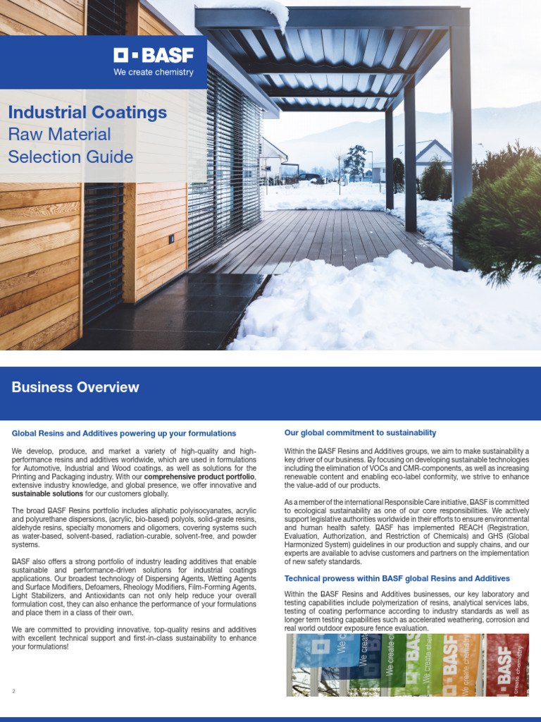 BASF Industrial Coatings Guide | PDF | Chemical Substances | Materials