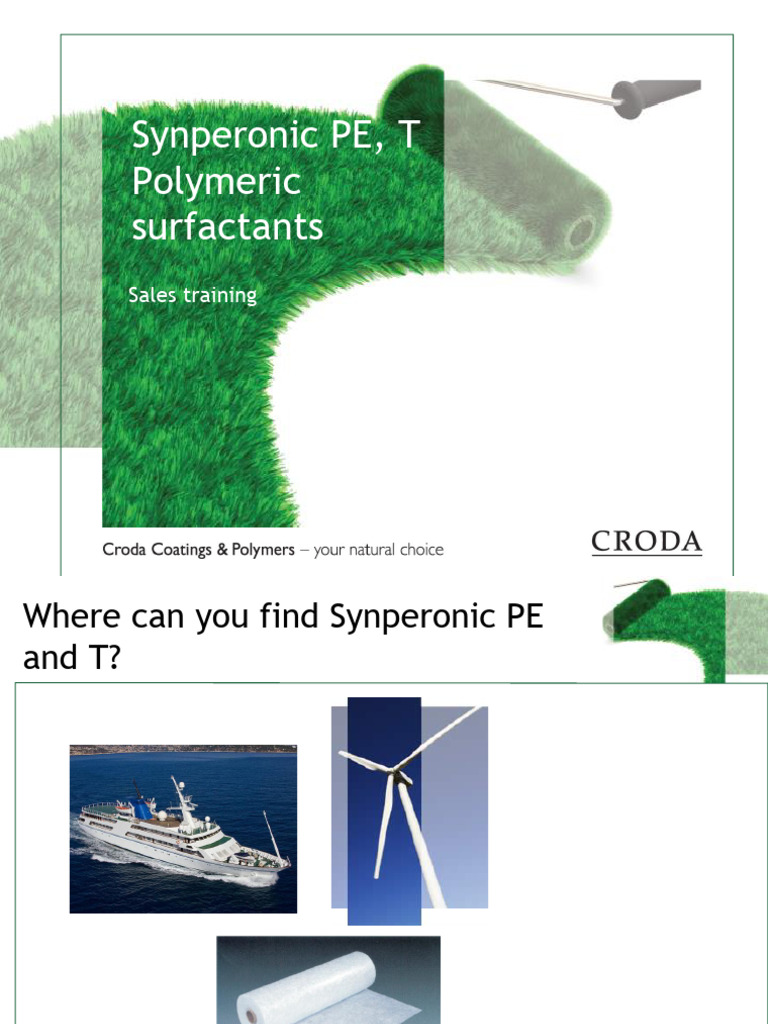 Synperonic PE T Internal - Final2014 | PDF | Emulsion | Chemical Substances