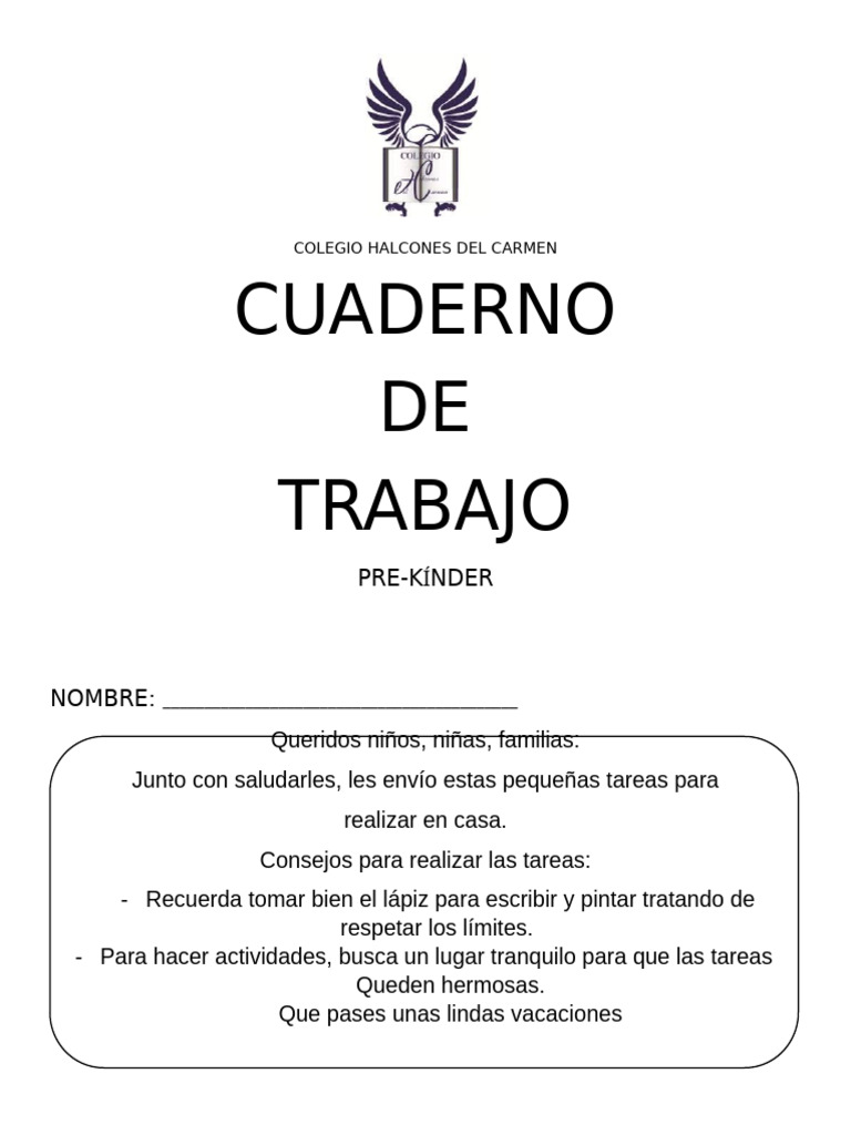 Cuaderno de Trabajo | PDF