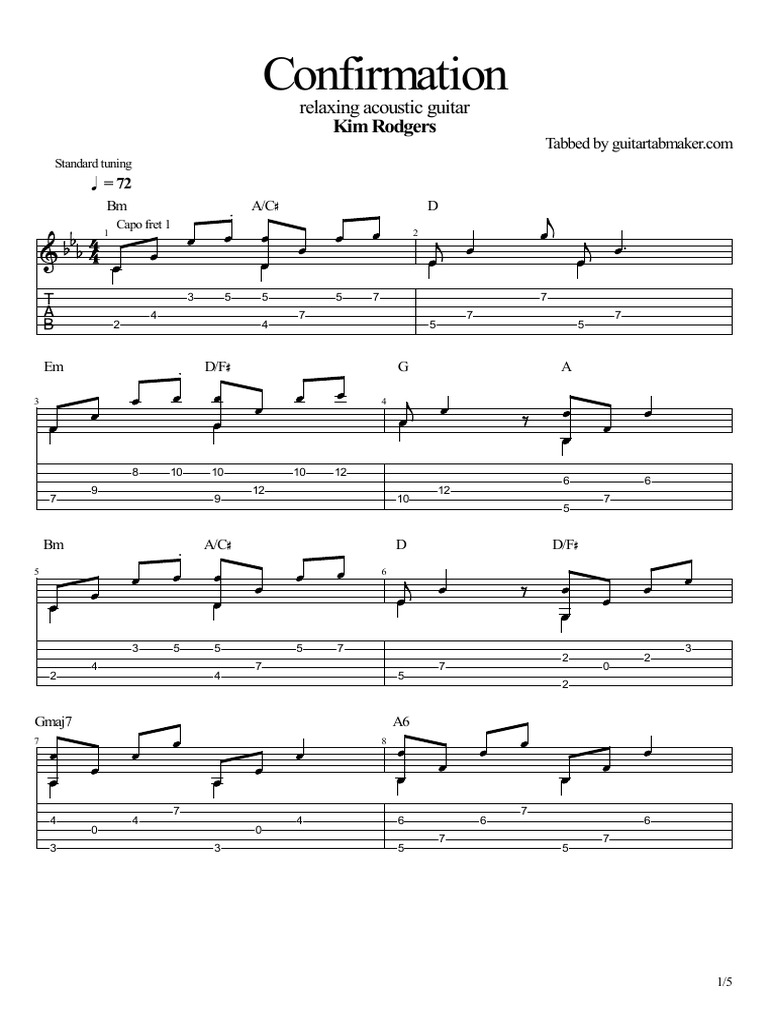 Kim Rodgers - Confirmation | PDF | Music Theory | Elements Of Music