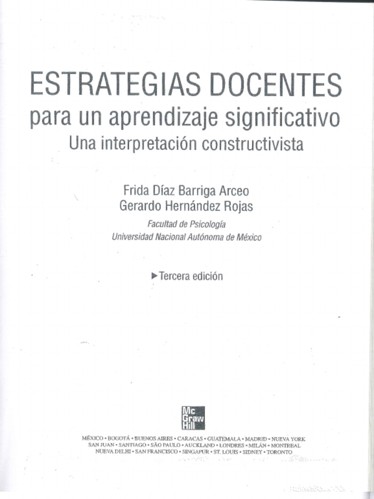 Díaz Barriga Frida - Estrategias Docentes para Una Aprendizaje ...