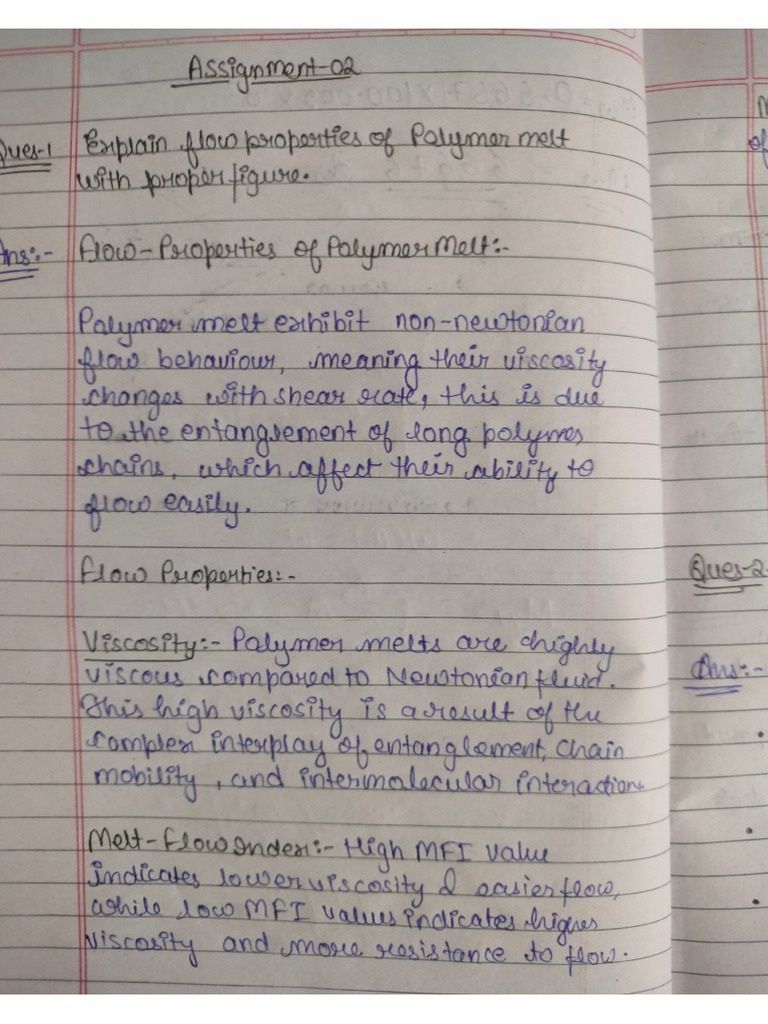 Polymer Assignment 2-1 | PDF