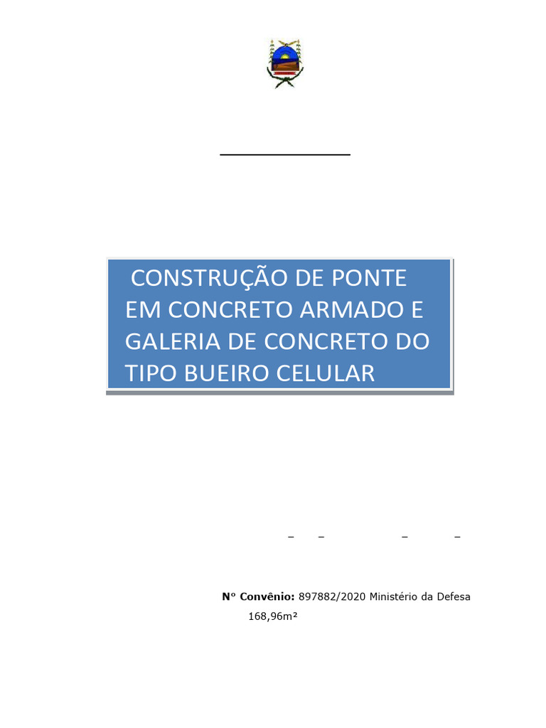 Especificacao Tecnica Ponte e Bueiro | PDF | Concreto | Tinta
