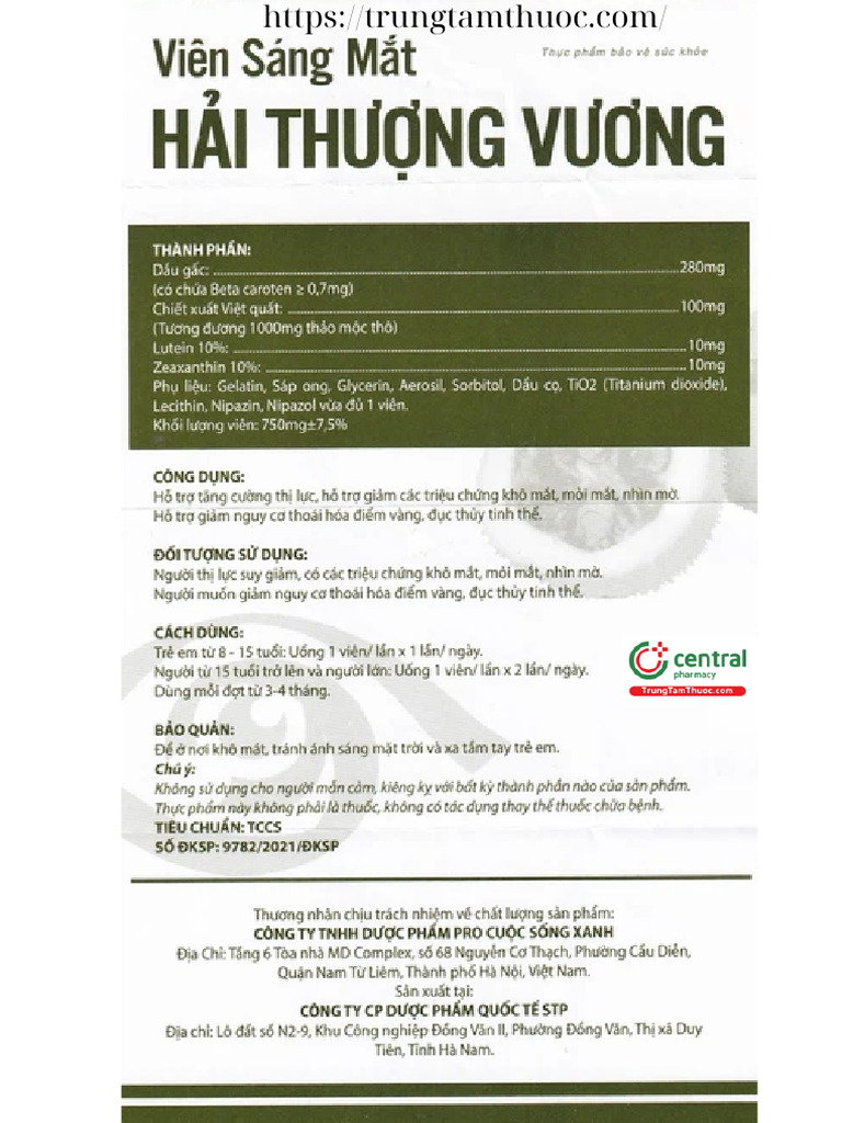 vien-sang-mat-hai-thuong-huong-dan-su-dung-trungtamthuoc | PDF