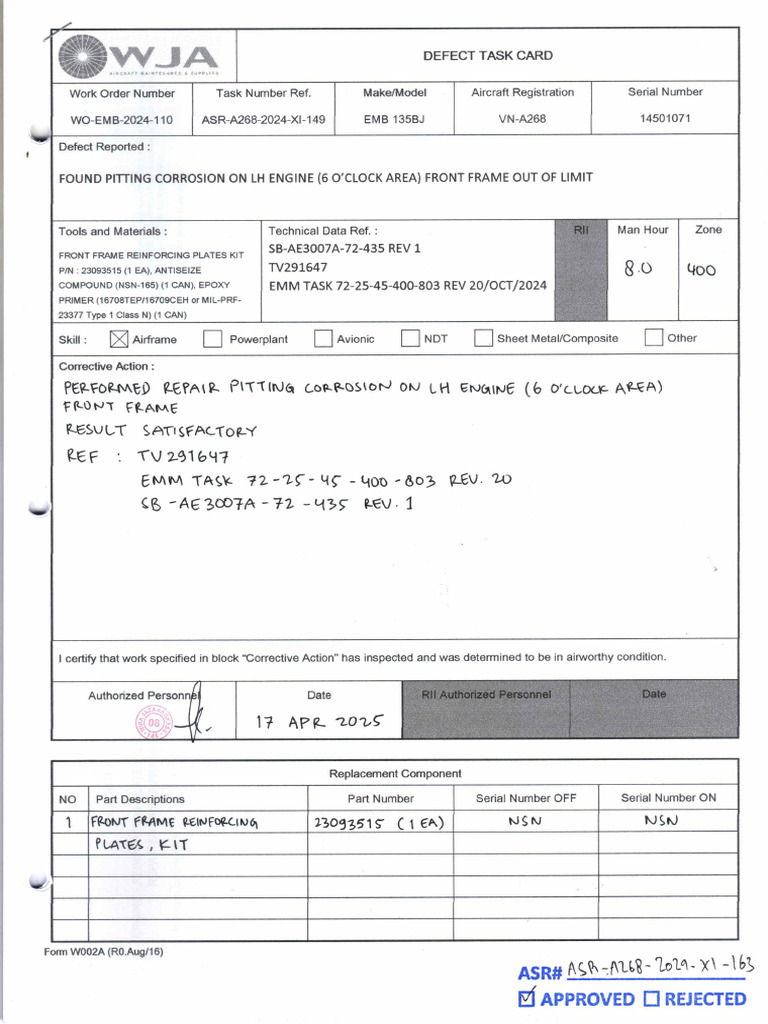 Sb-Ae3007a-72-435 Rev1 (Tv291647 - Vna268-Tc Reinforcing Plate | PDF
