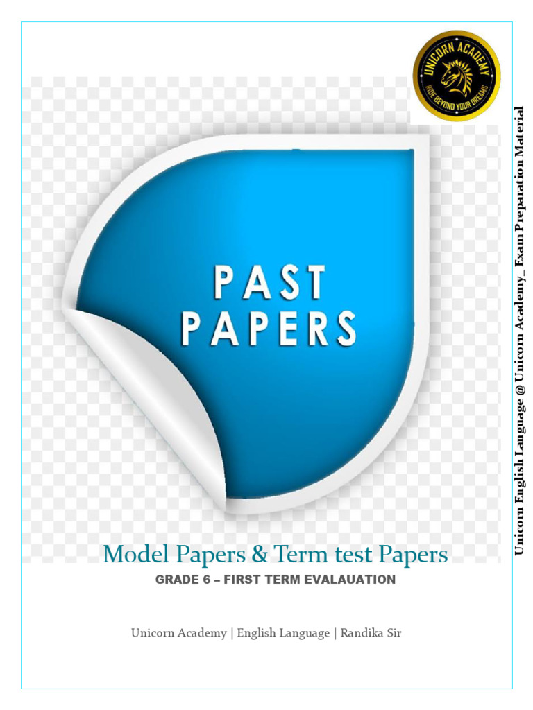 Grade 6 English Exam Prep Papers | PDF