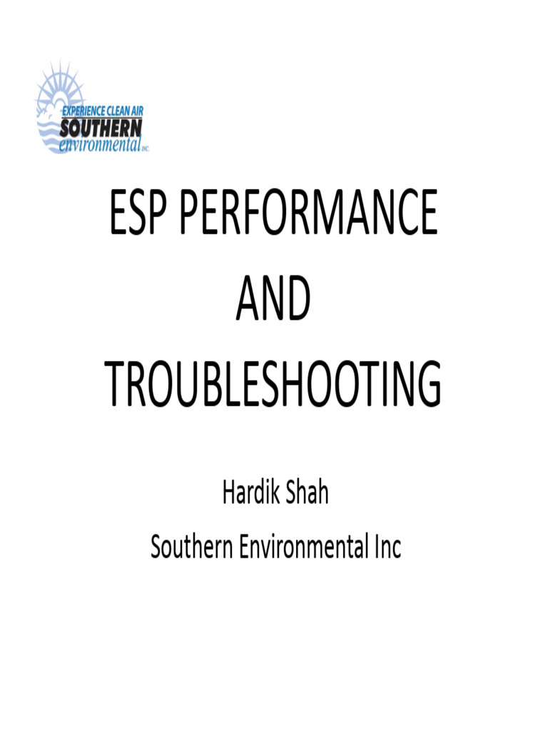 Esp Performance and Troubleshooting | PDF | Particulates | Power Supply