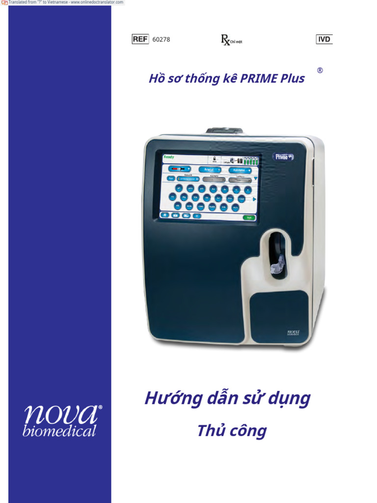 LPN 60278 E Prime Plus IFU Instructions - Auto.vi | PDF