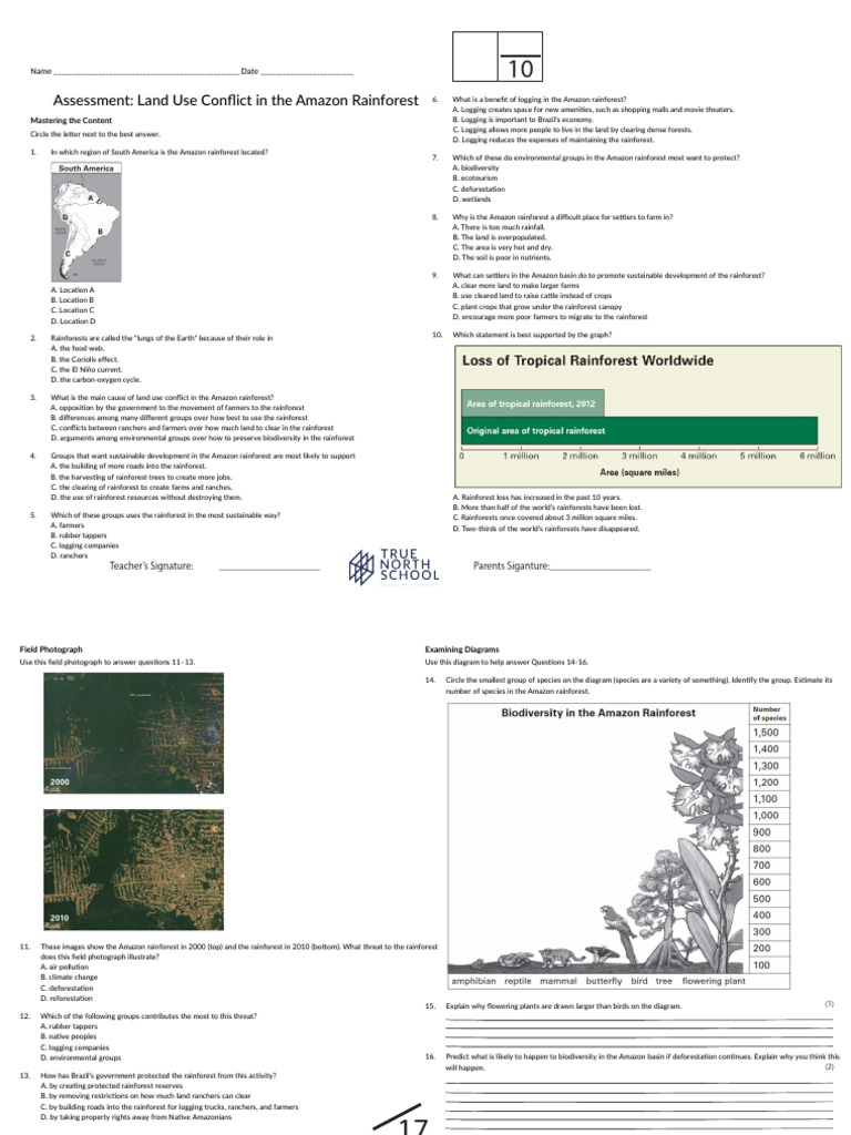 Amazon Rainforest Land Use Conflict | PDF