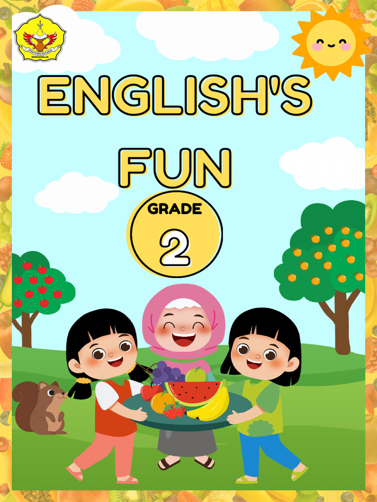 English Booklet A For Grade 1 in Yellow White Cute Style - 20250416 ...