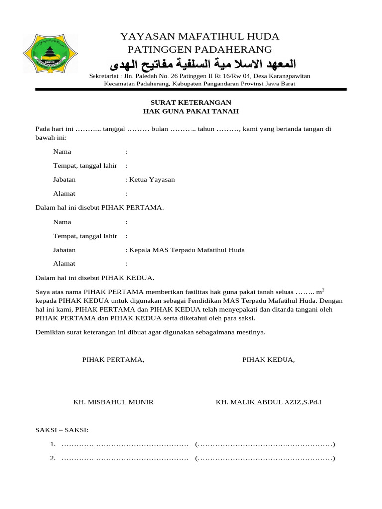 CONTOH HGP SEKOLAH | PDF