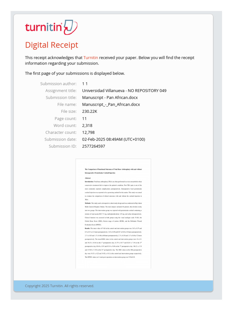 Receipt_Manuscript - Pan African.docx | PDF