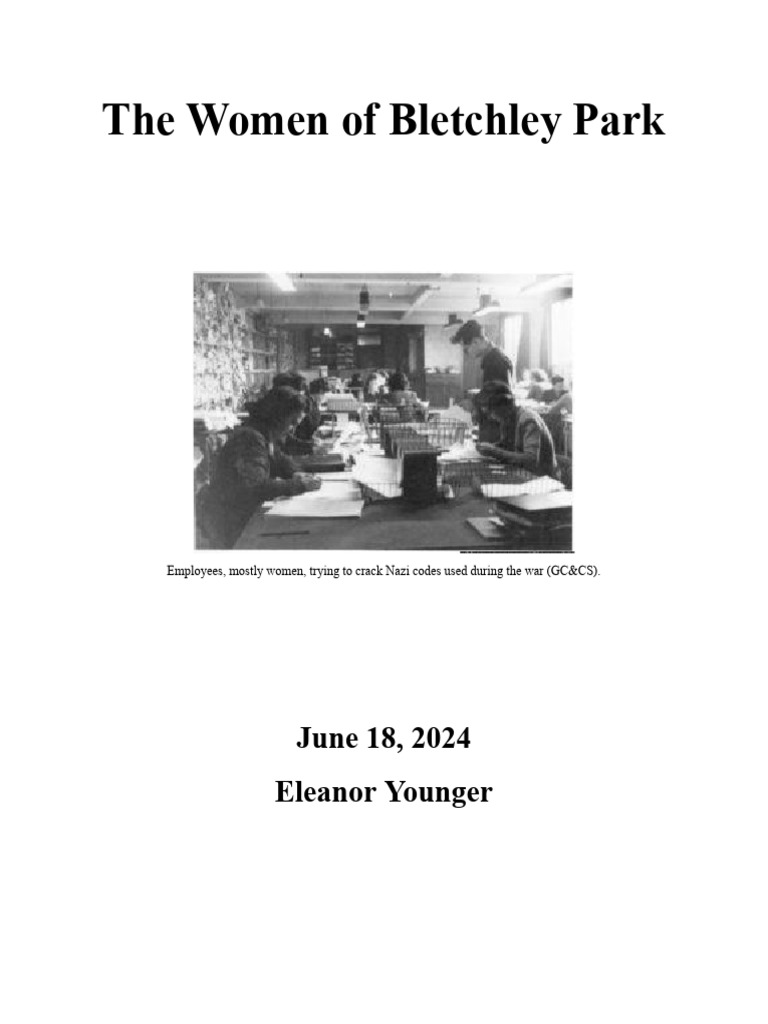 Bletchley Park Women Scrapbook | PDF | Bletchley Park | Alan Turing