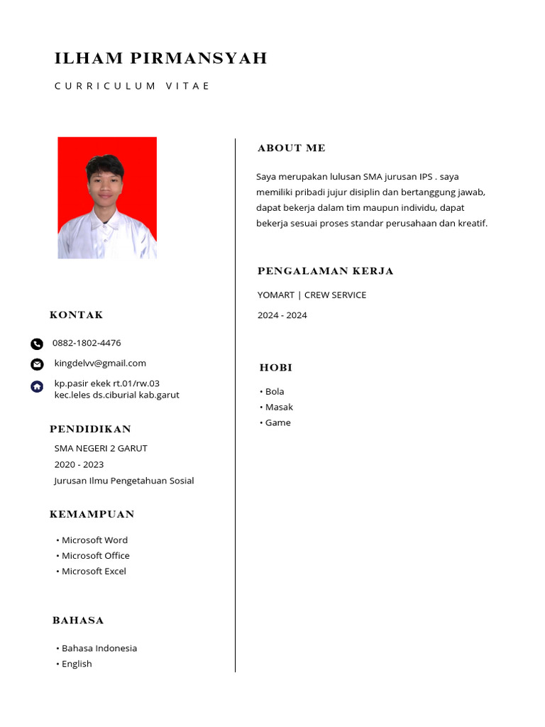 CV Example | PDF