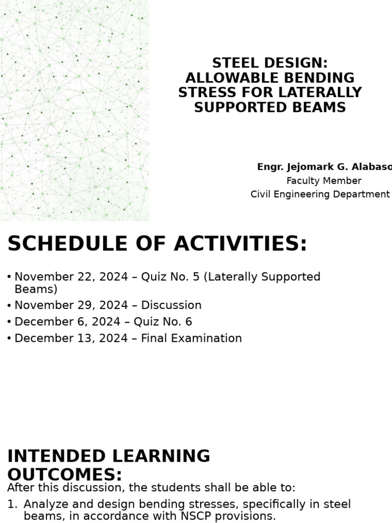 Steel Design Laterally Supported Beams | PDF | Bending | Beam (Structure)