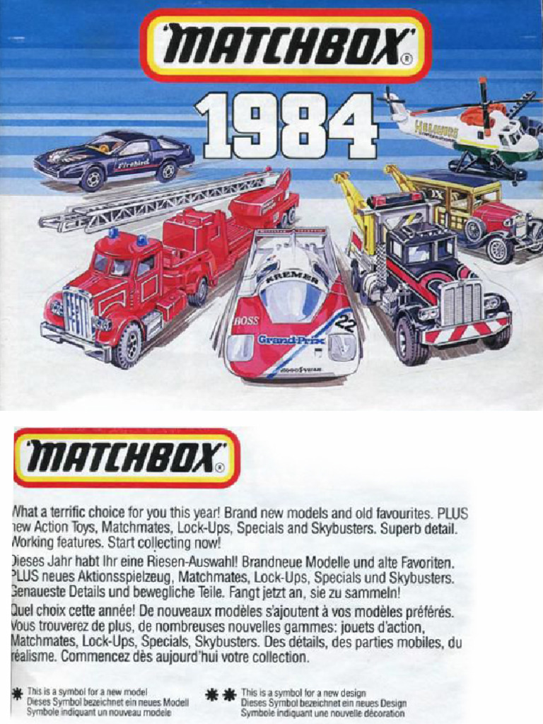 Matchbox 1984 Eeuu | PDF