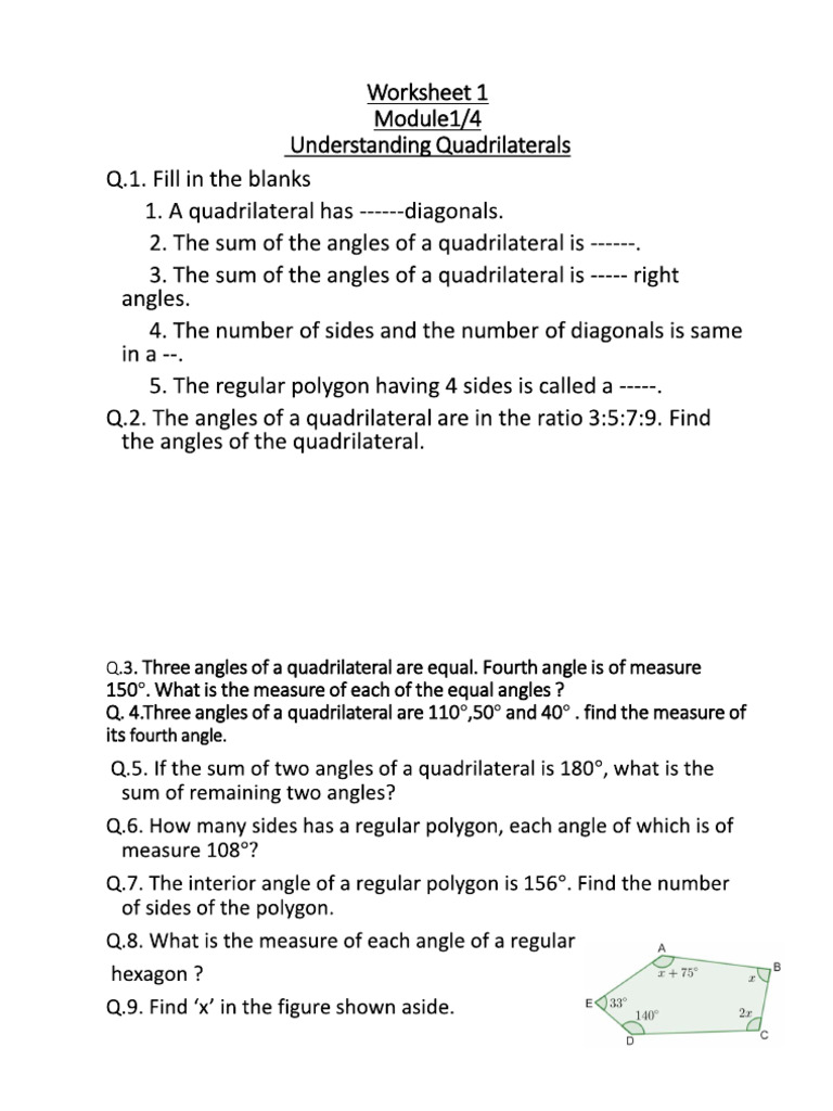 understanding quadrilateral | PDF