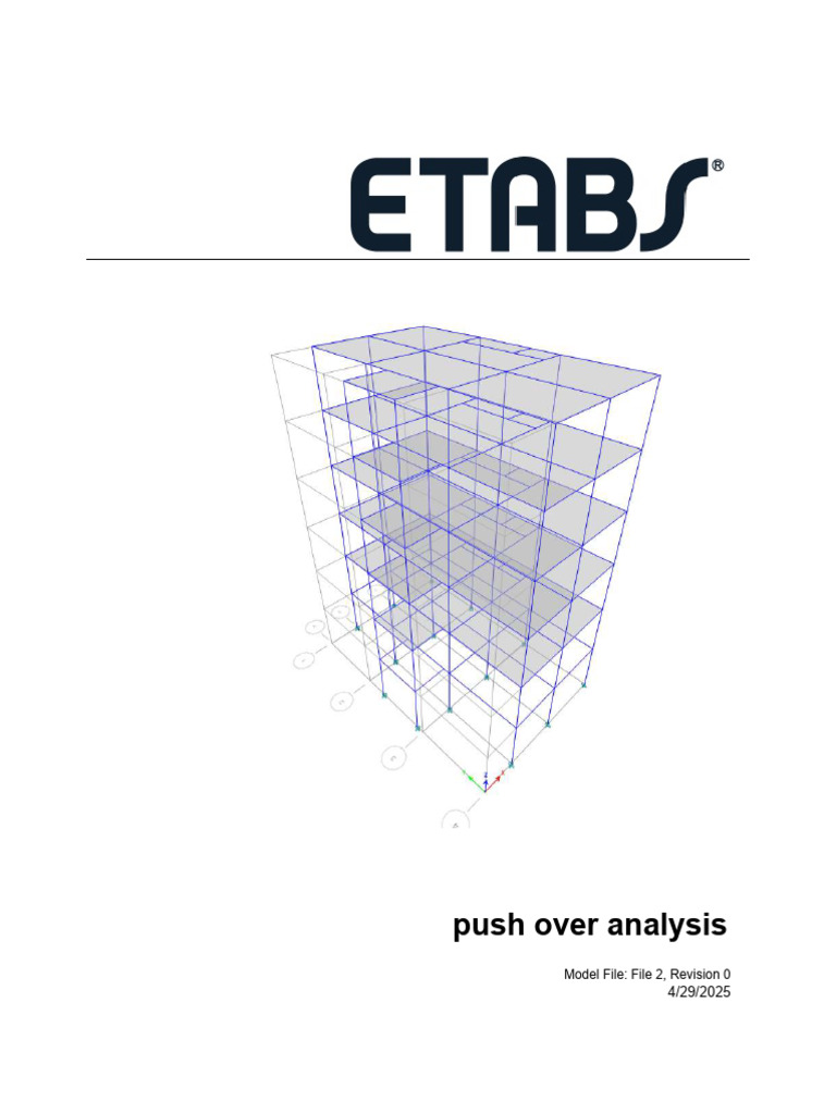 Etabs Seismic Report | PDF | Beam (Structure) | Composite Material
