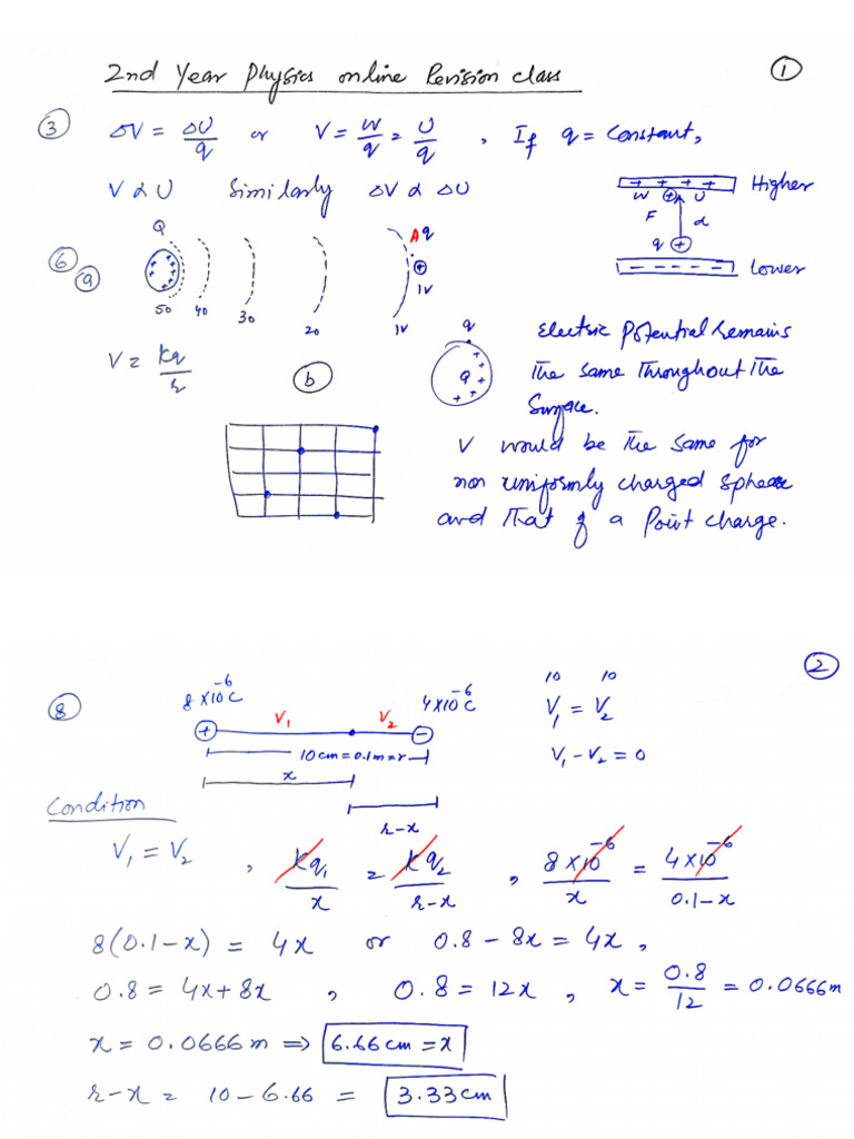 2nd Yr Physics Ohm's Law, Resistance, Conductance | PDF