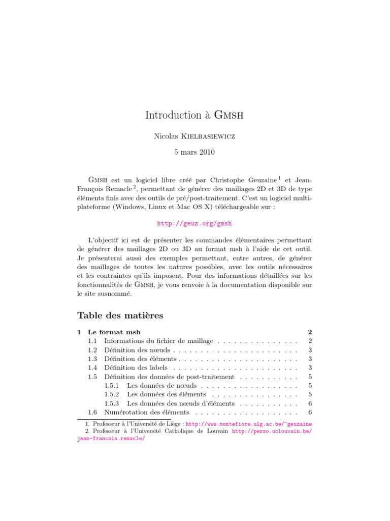 GMSH | PDF | Angle | Ellipse