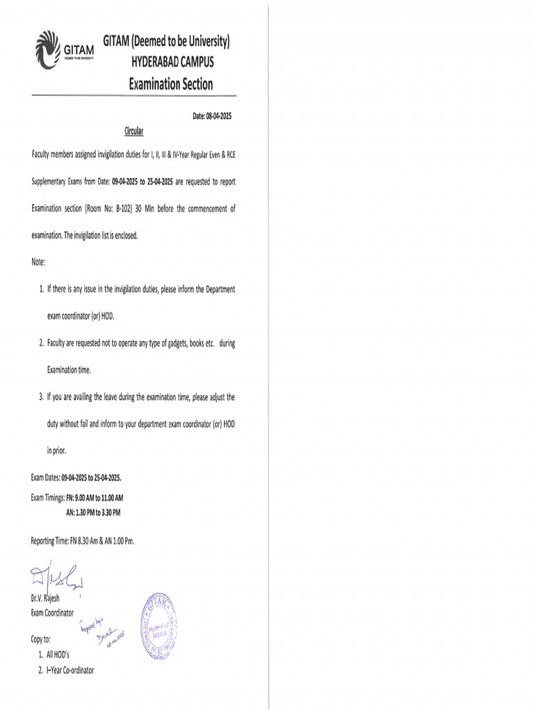 Invigilation | PDF